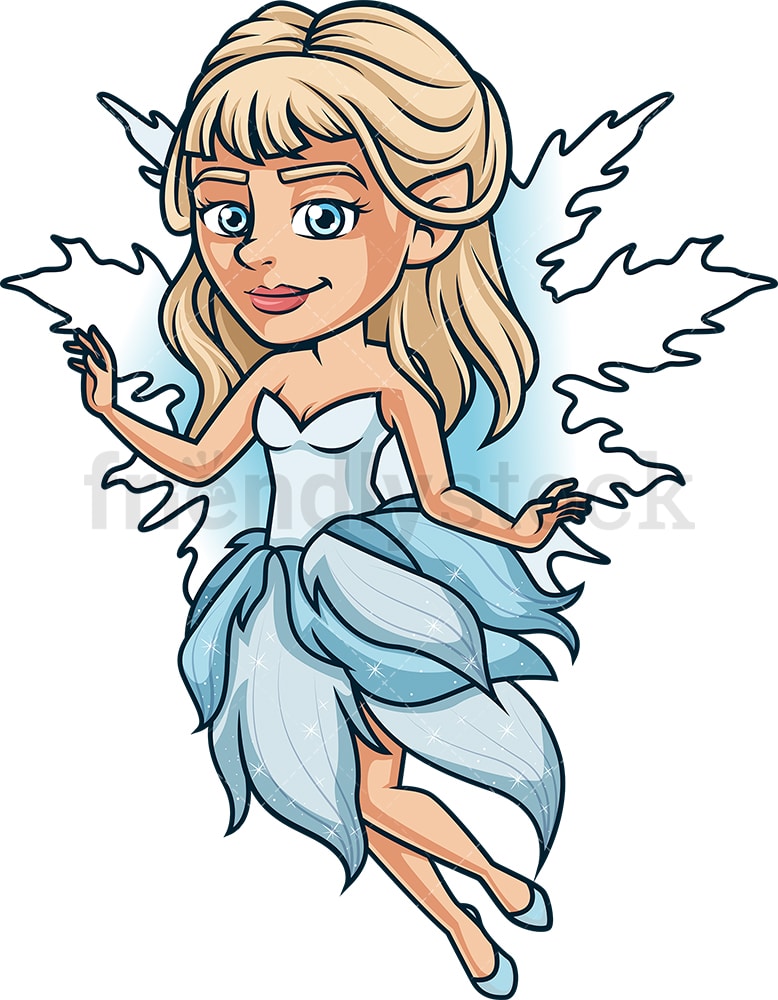 Snow Fairy Cartoon Clipart Vector - FriendlyStock - ManBet 万博