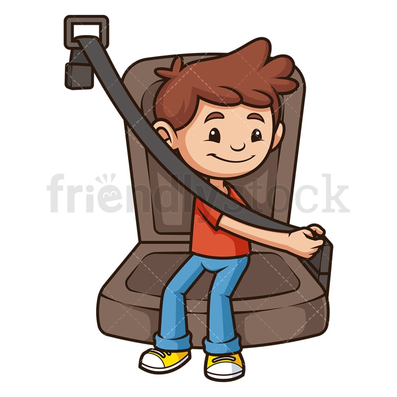 孩子系安全带卡通矢量剪纸-友好股票 - ManBet 万博